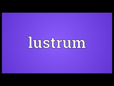 Lustrum Meaning