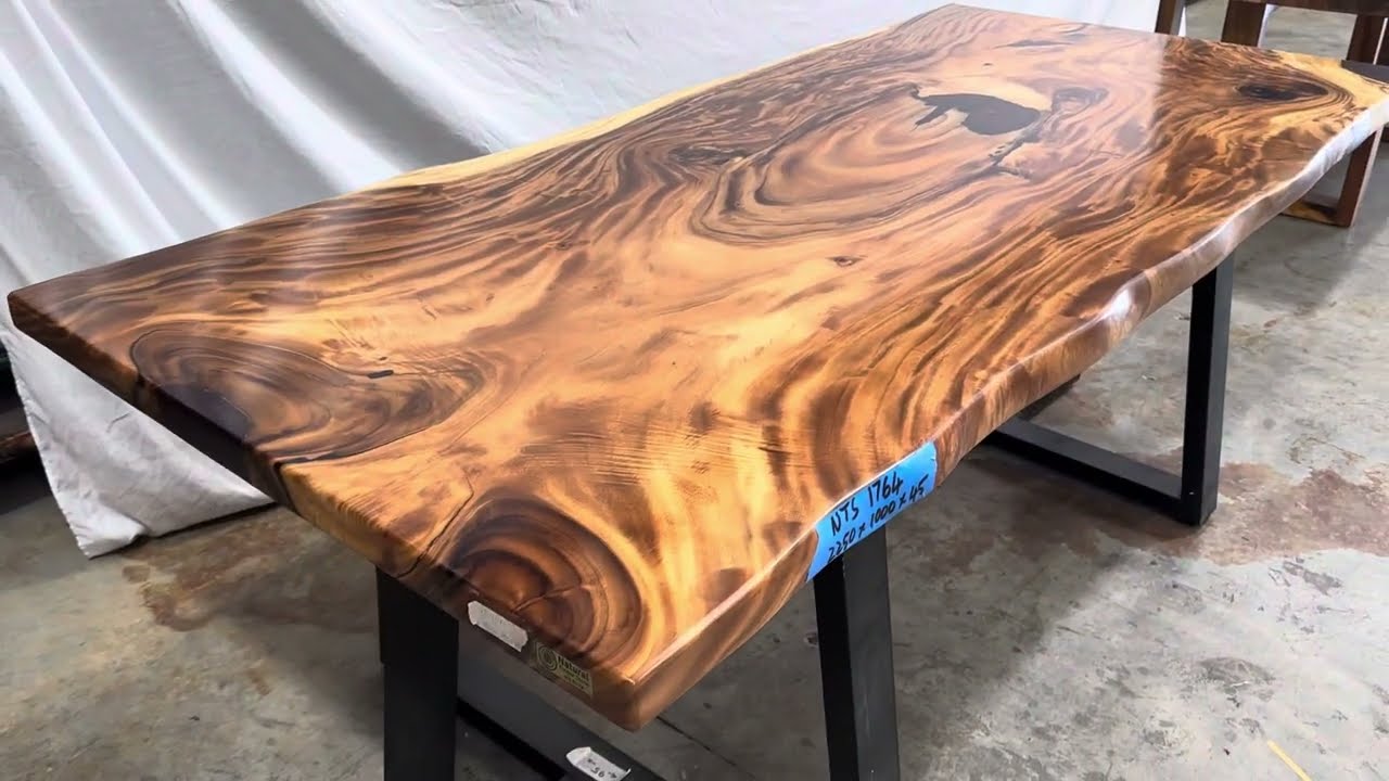 NTS001764 (2250-1000-45) - Live Edge Dining Table - Natural Timber Stone