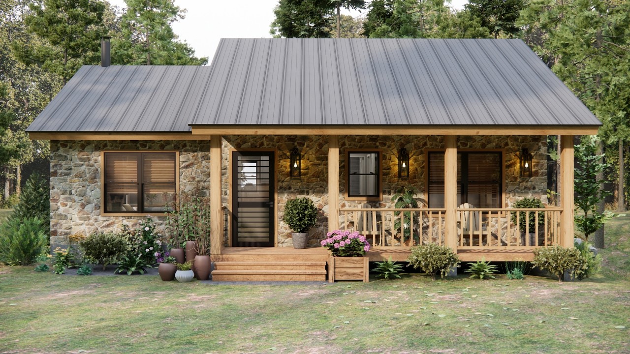 This Small Home Wraps You in Warmth and Peace (900 sq.ft)