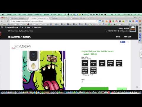 TeeLaunch Ninja (sell Personalized Tees & Cases)
