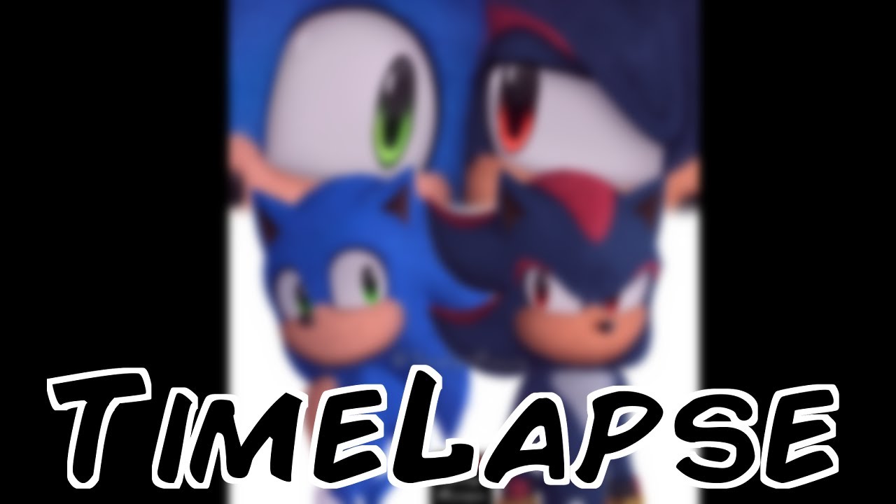 Sonic And Shadow Sonic Movie 3  SpeedPaint (TimeLapse)
