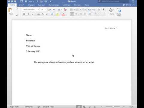 MLA Format Foreign Words in English Text