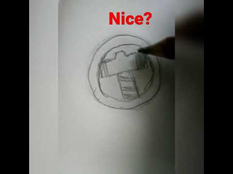 3D thor mjolnir logo drawing (don't mistake me if it's not nice (connects dots with unlifting
