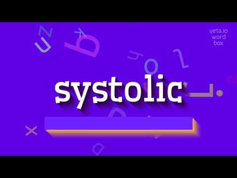 HOW TO SAY SYSTOLIC? #systolic
