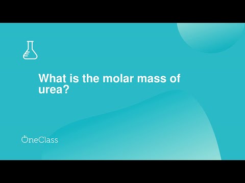 What is the molar mass of urea?