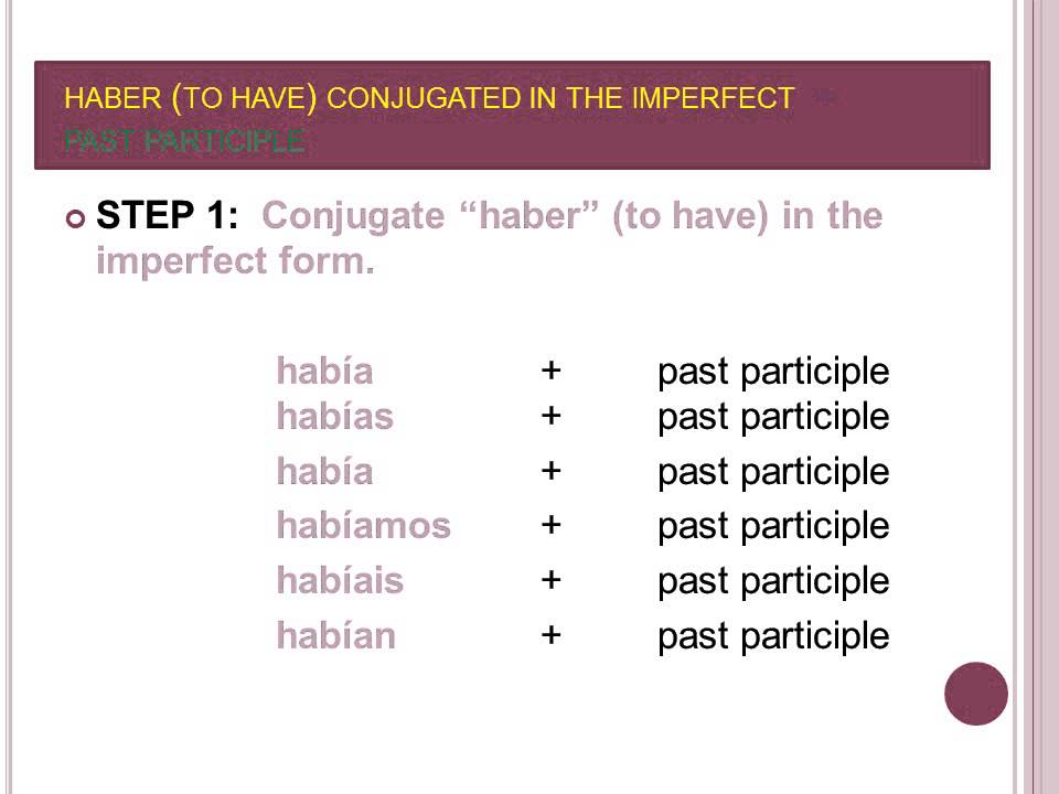 past perfect power point