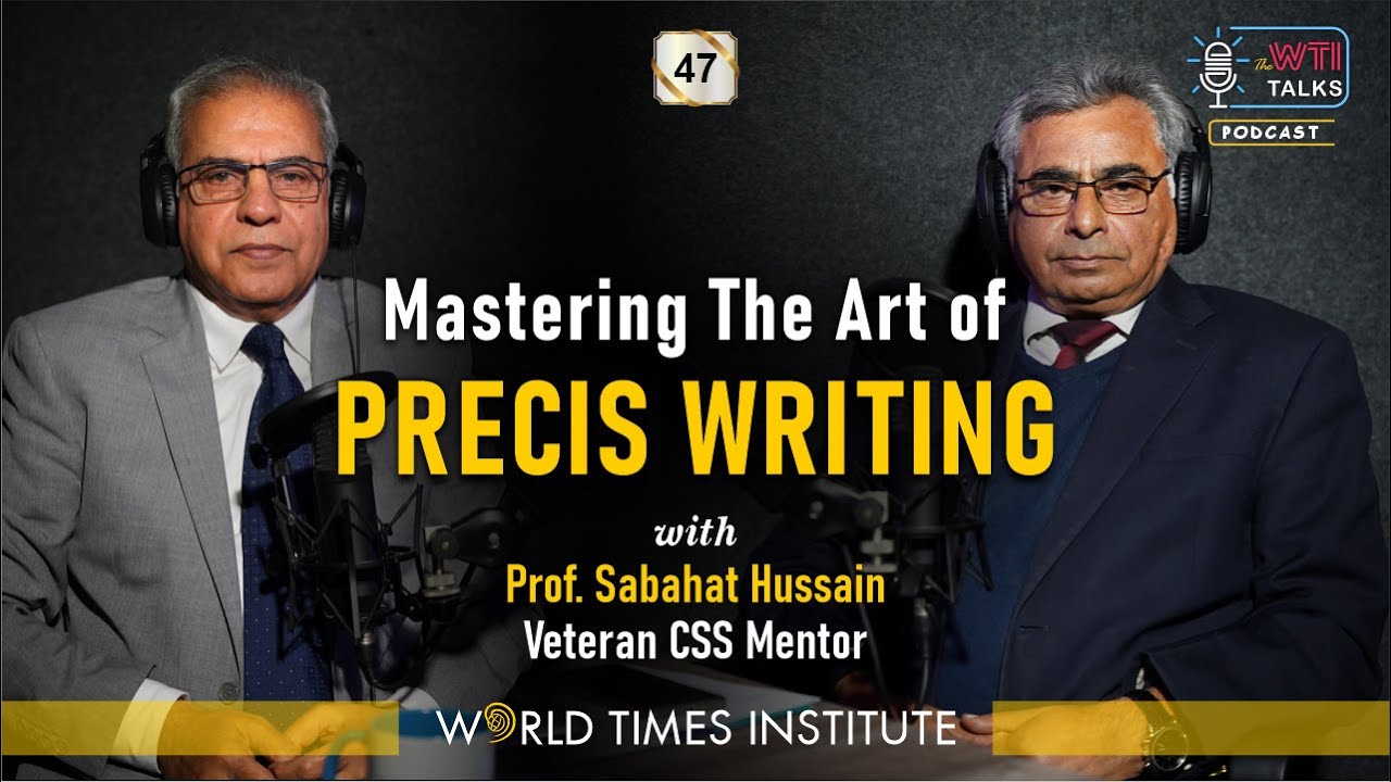 Mastering the Art of Pressy Writing: Insights from Prof. Sabahat ...