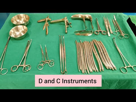 (OT) D and C Instruments names and use | Dilation and curettage surgical instruments.