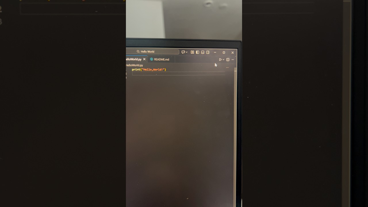 How to make a basic print statement in python code. https://github.com/okestherrr/Hello-World.git