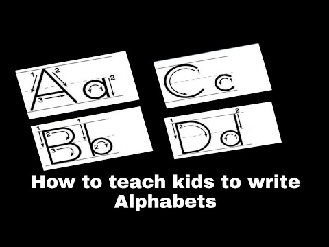 How to teach kids to write Alphabets Free worksheet pdf and tracing sheets