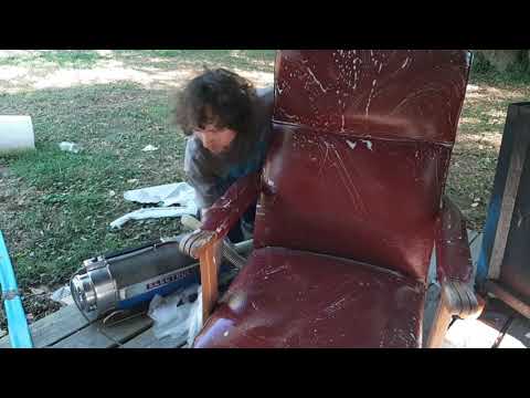 Restoring 1950's Platform rocking chair (repairing broken leg)