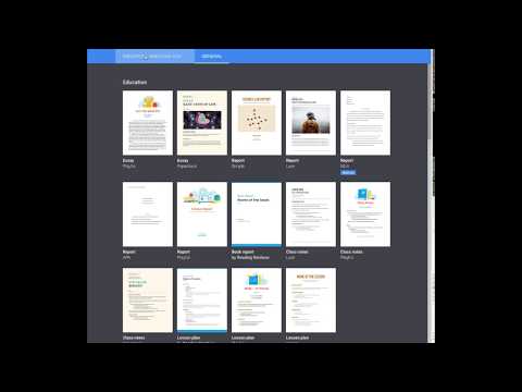 Google Docs Template Gallery