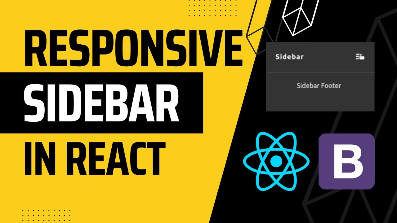 How To Create A Responsive Sidebar In React Js Using Bootstrap Tutorial (Easy Method)