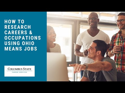 How to Research Occupations and Career using Ohio Means Jobs