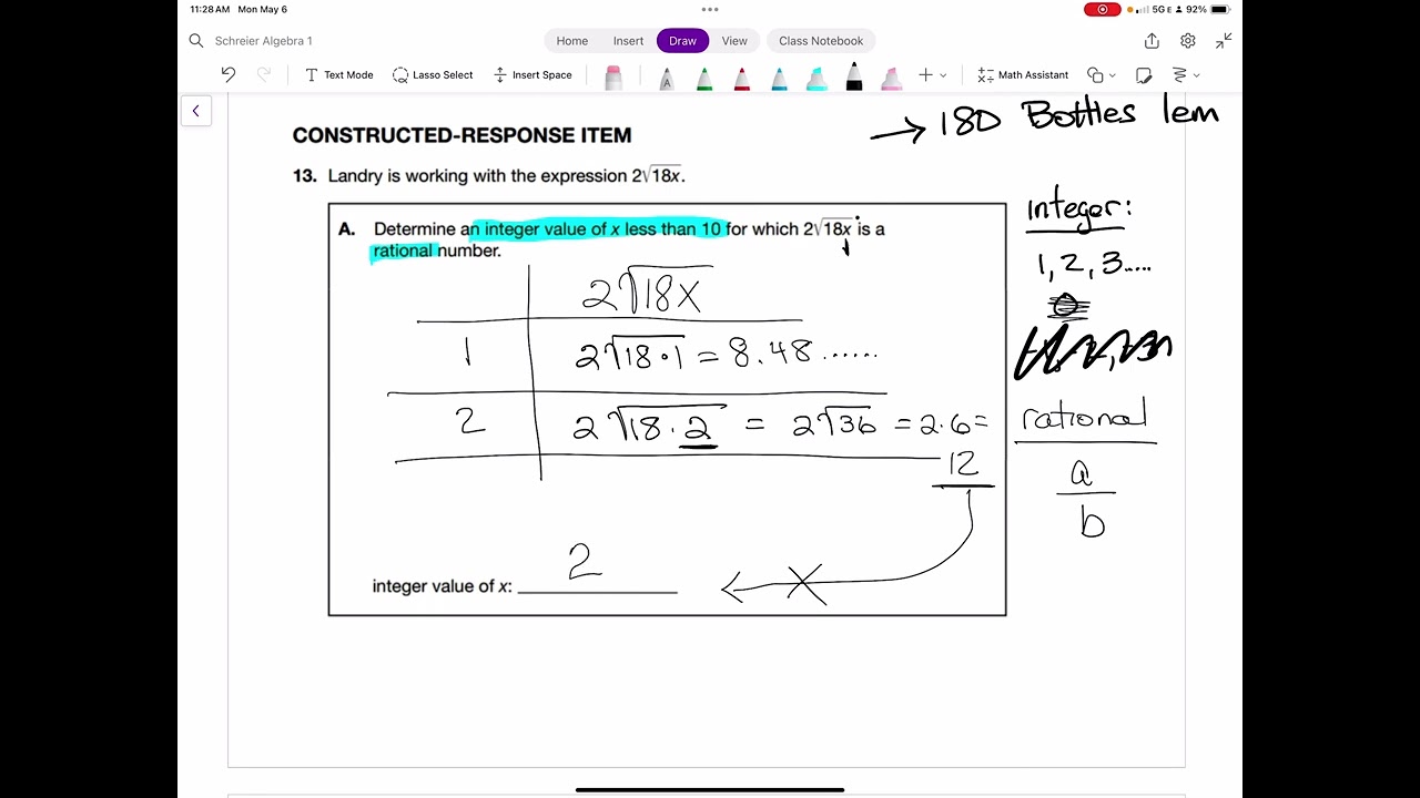 Keystone Algebra 1 Review 2 Module 1