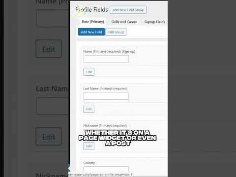 How To Have BuddyPress XProfile Fields Shortcode Feature