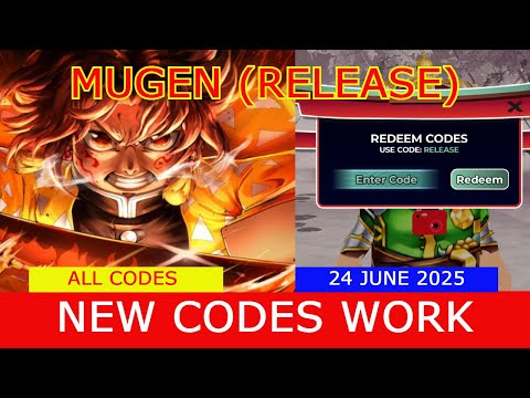 ALL Codes Work MUGEN (RELEASE) ROBLOX, June 24, 2025