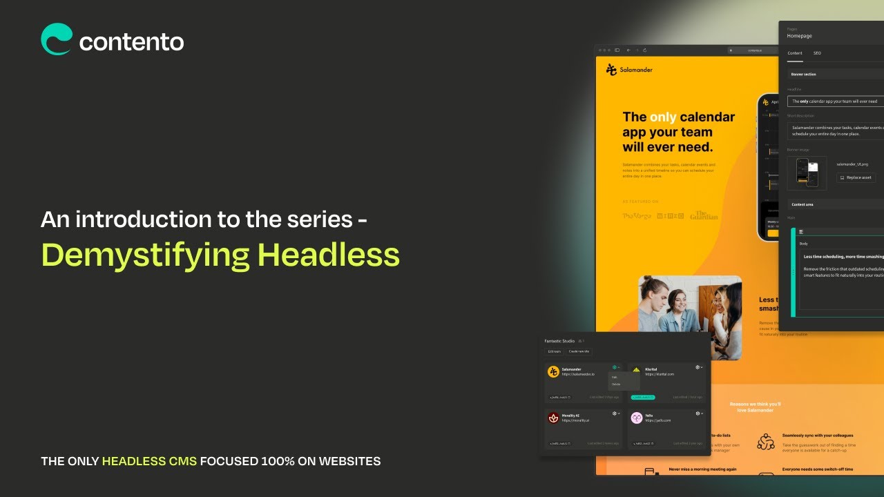 Alan Gleeson the CEO of Contento - introduces the Demystifying Headless CMS series.