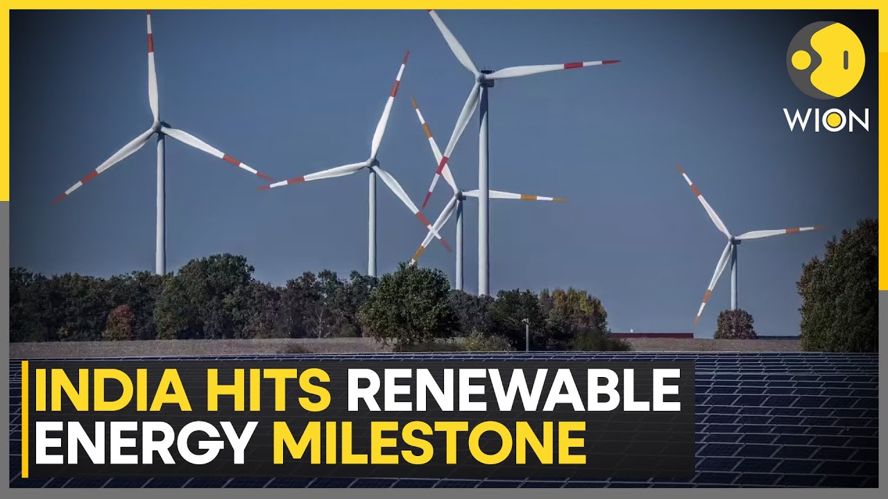 India Hits 50% Non-fossil Power Milestone Ahead of 2030 Clean Energy Target | WION World News