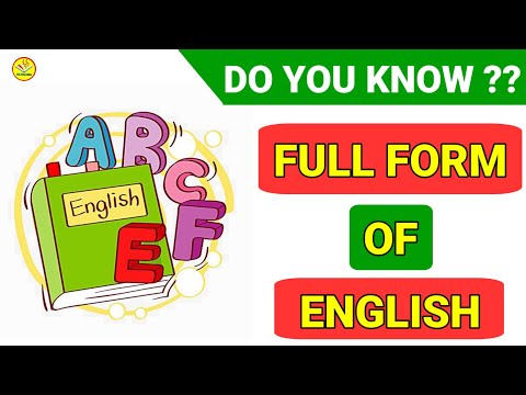 Full Form of English | English Full Form | What is the full form of english | Full Form | Gk Quiz