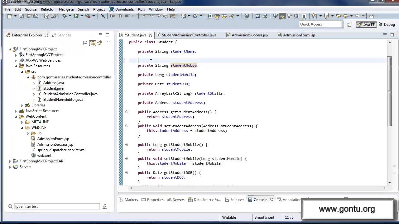 Spring MVC Tutorials 17 - Form Validations 01 ( using JSR 303/349 provided annotations )