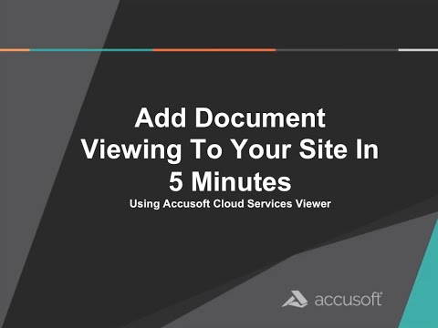 Add Document Viewing To Your Site in 5 Minutes (short version)