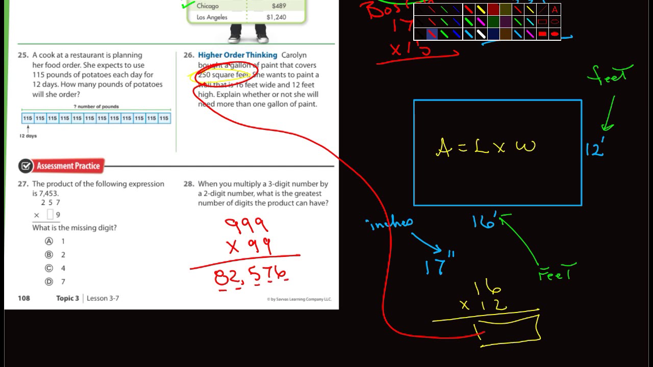 Envision 3-7 Lesson
