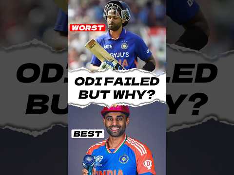 WHY SURYAKUMAR YADAV FAILED IN ODI FORMAT? #shorts