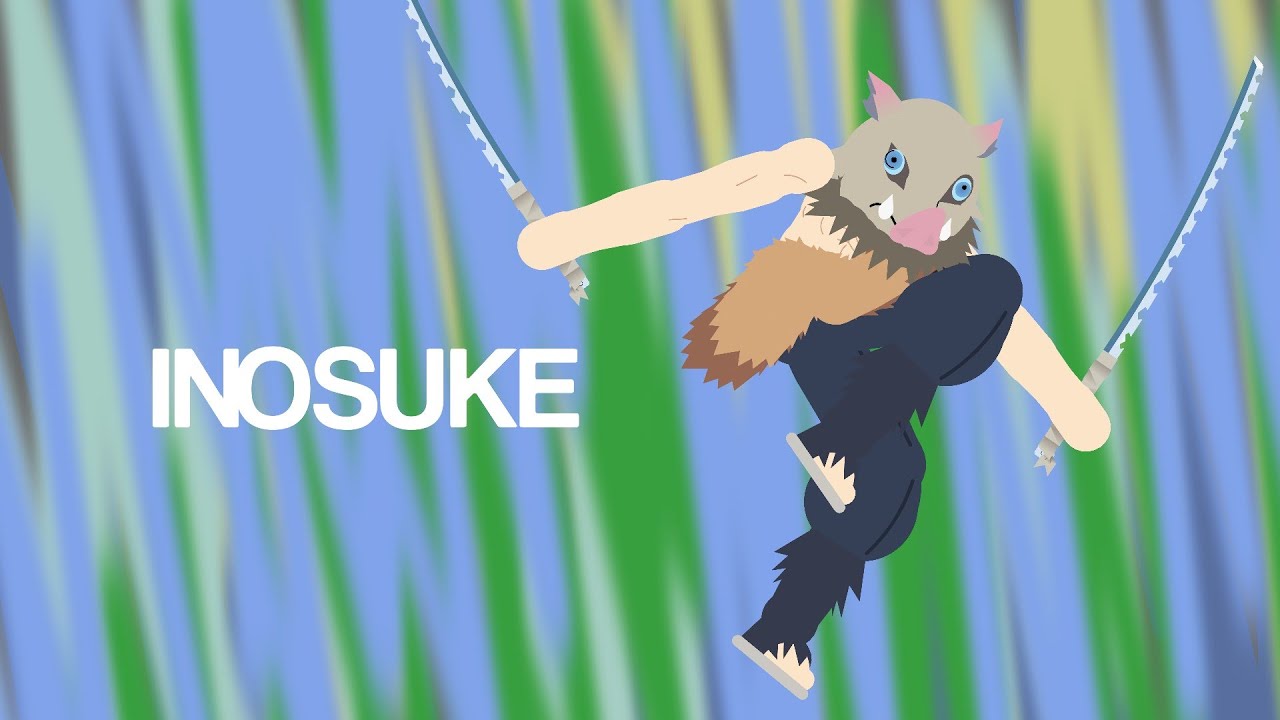 Anime test (1/10) DEMON SLAYER -INOSUKE__STICKNODES(fan animation)