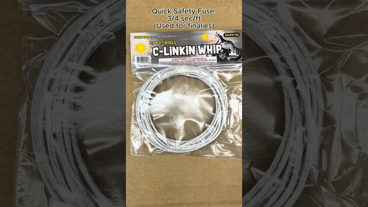 Quick Fuse Test from CANNONFUSE.COM #fuse #fireworks #pyro #quick #diy #experiment