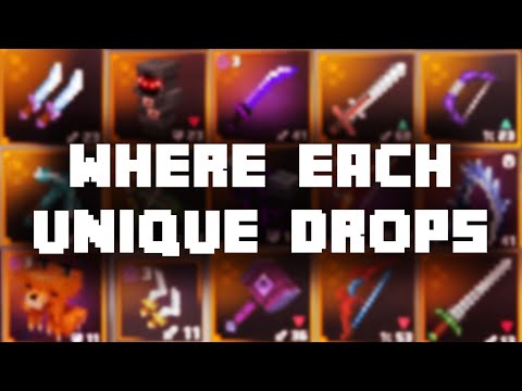 Listing WHERE EACH UNIQUE ITEM DROPS in Minecraft Dungeons!