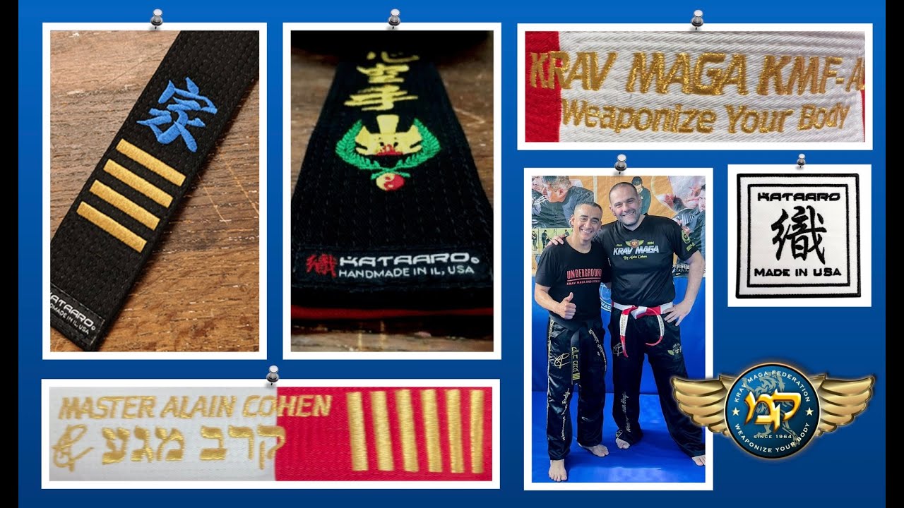 LUXURY MARTIAL ARTS BELTS BY KATAARO - KRAV MAGA MASTER ALAIN COHEN
