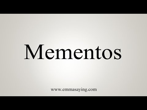 How To Say Mementos