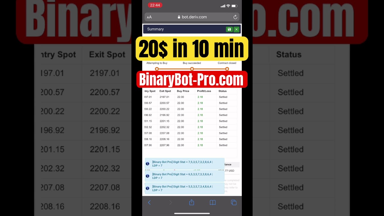Make Money 20$ in 10 minutes  #binarybotpro