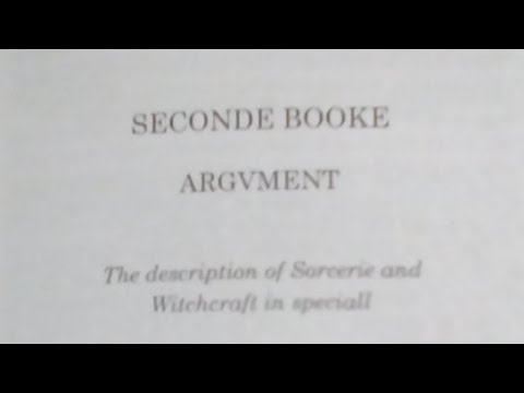 Second Book Daemonologie Ch.1-3 His Majestie King James I Of England