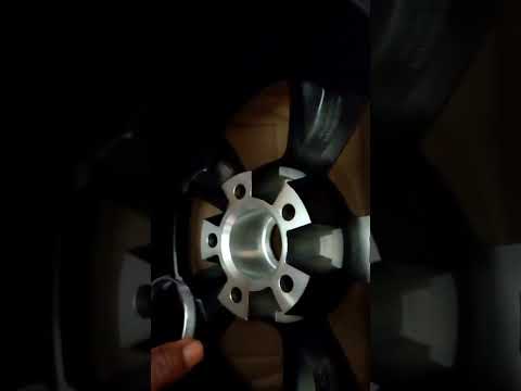 Test fitting my hub centric ring on my American Racing Torq Thrust rim!