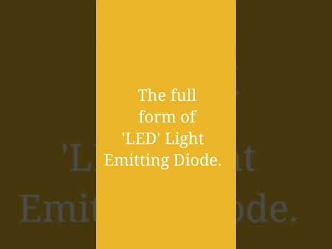 The full form of 'LED'.