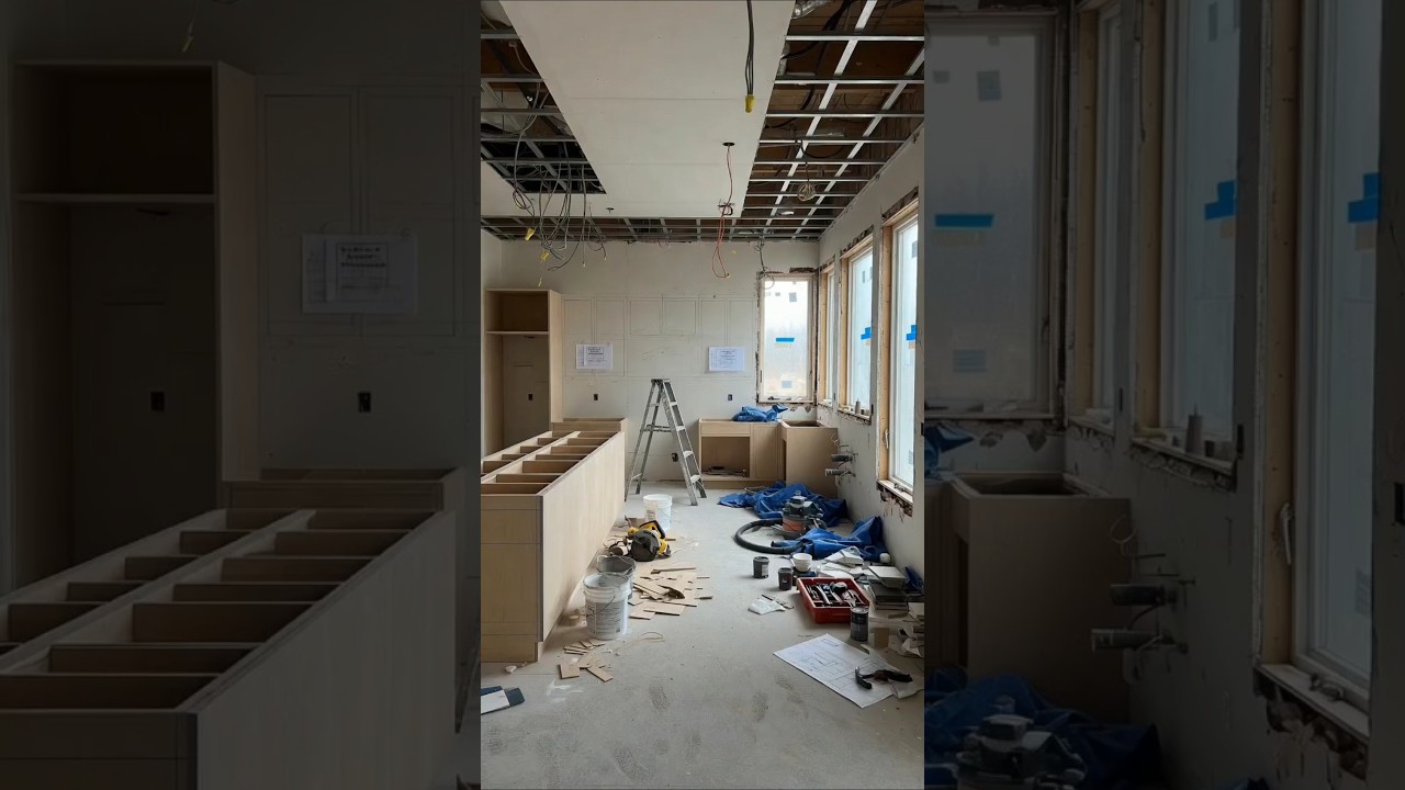Luxury Kitchen Transformation #timelapse #interiordesign #satisfying #home #renovation #epoxy