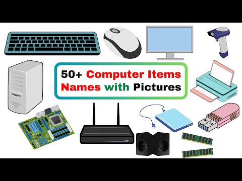 Computer Items Vocabulary l 50 Computer Items Name In English With Pictures l Computer Parts Name