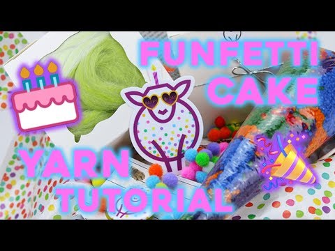 Spinning August Fiber Club: How to Blend Wool Nepps to make a Funfetti Cake Inspired Yarn