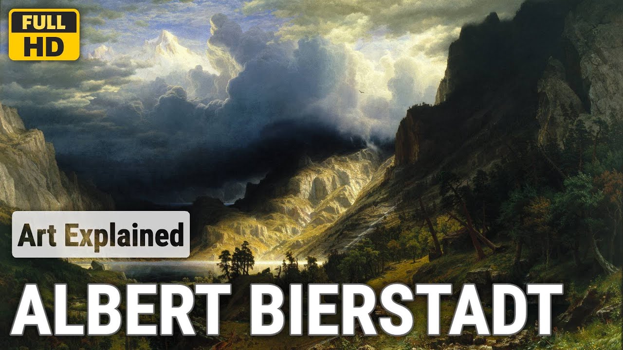 Albert Bierstadt: A collection of 10 artworks with title and year, 1863-1868 [HD]