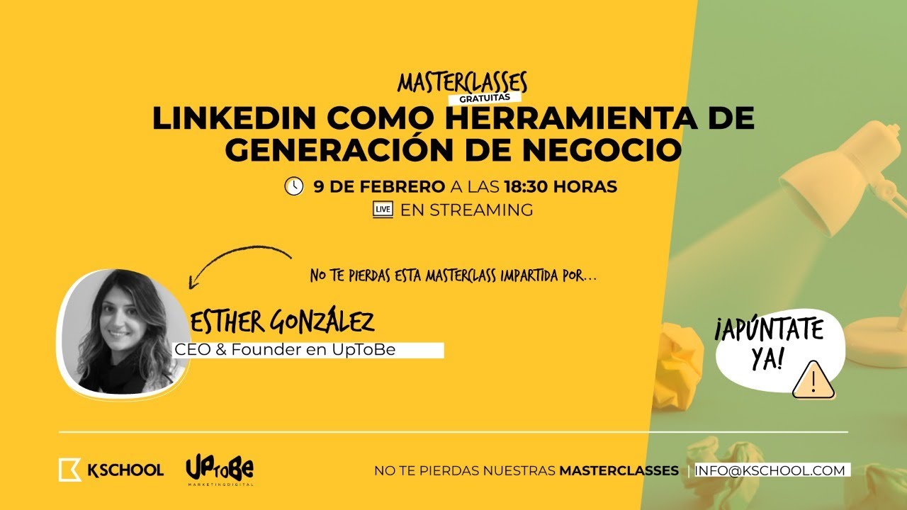 Masterclass gratuita | Linkedin como herramienta de generación de negocio