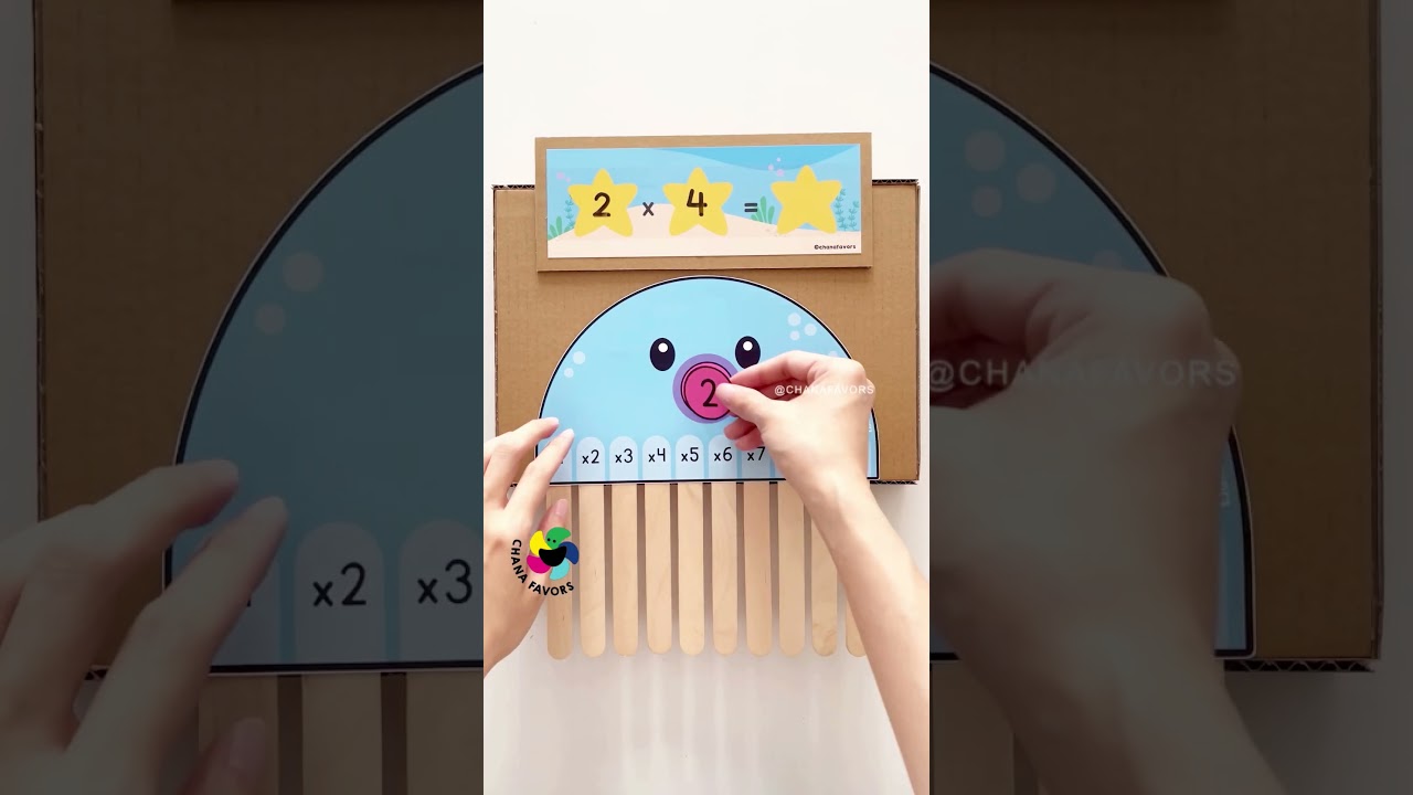Kids Activity 🧩 | Tentacle Times Tables #printables #chanafavors #kidsactivities #timestable