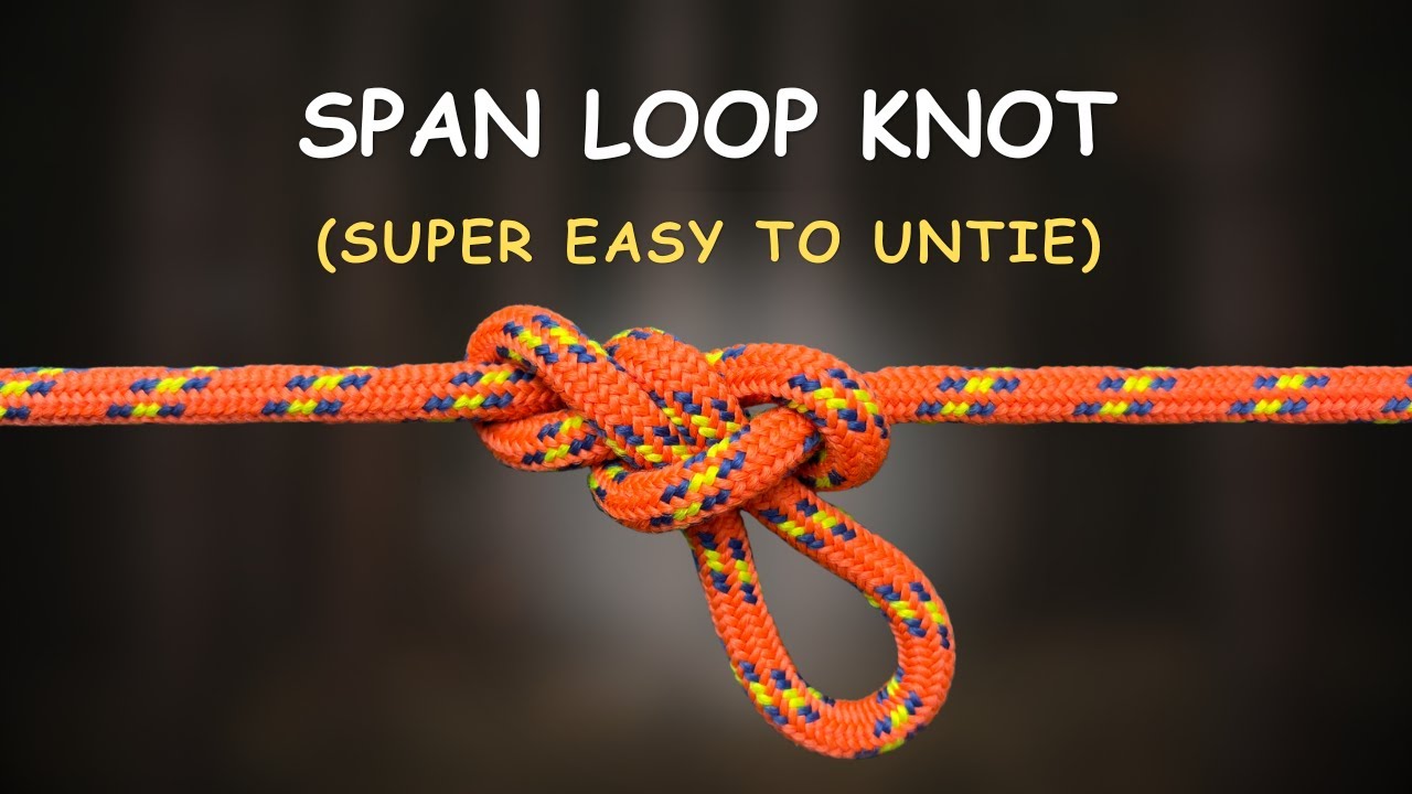 Learn the Span Loop Knot | Super Easy to Untie Midline Loop
