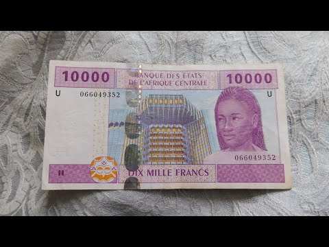 Central African 10,000 CFA Franc Banknote! #WORLDBANKNOTES