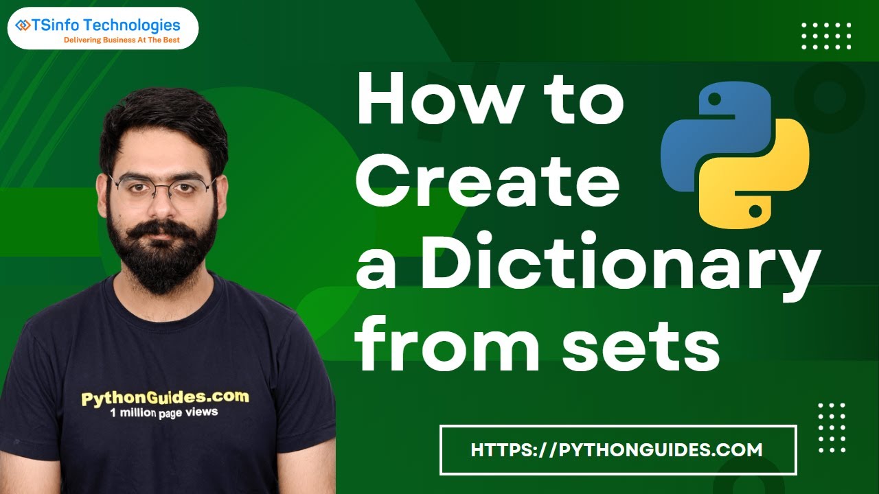 How to create a dictionary from sets in Python | Create a dictionary from sets