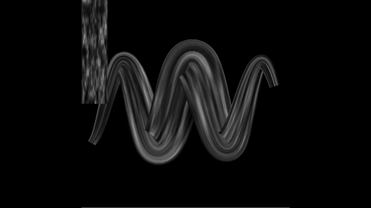 Demo of texture mapped stroke in Processing (p5.js)