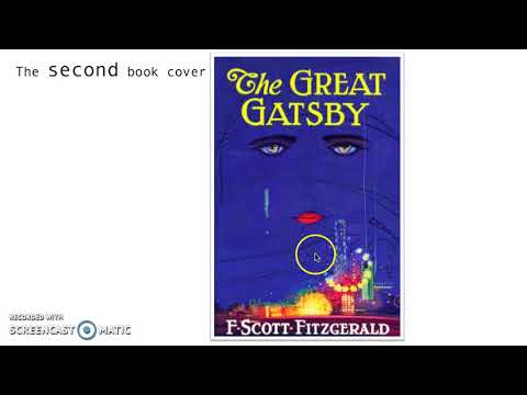 The Great Gatsby: Description of three book covers