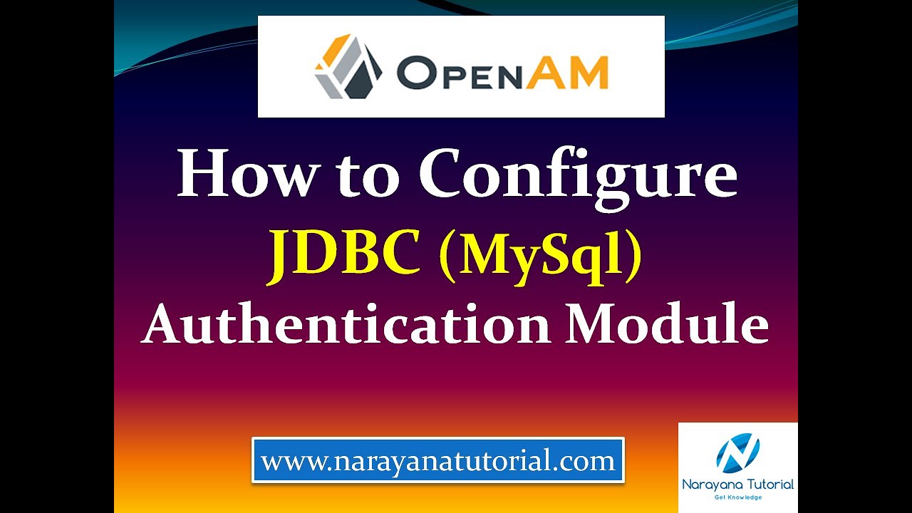 How to Configure JDBC Authentication Module