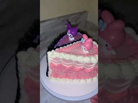 Kuromi & My Melody Cake π Who else needs one!? #hellokitty #sanrio #hellokittylover #cake